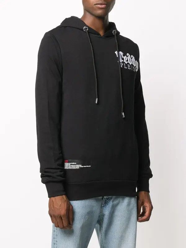 Philipp Plein Embroidered Teddy-print Hoodie