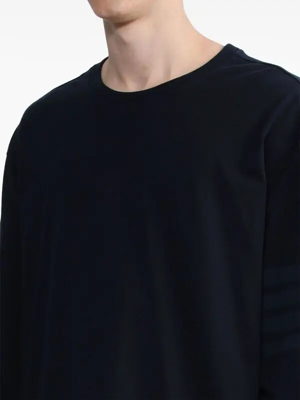 Thom Browne 4-bar Stripe Cotton T-shirt - Blue