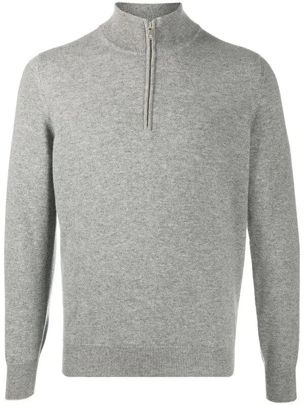Brunello Cucinelli Zip-up Roll Neck Jumper