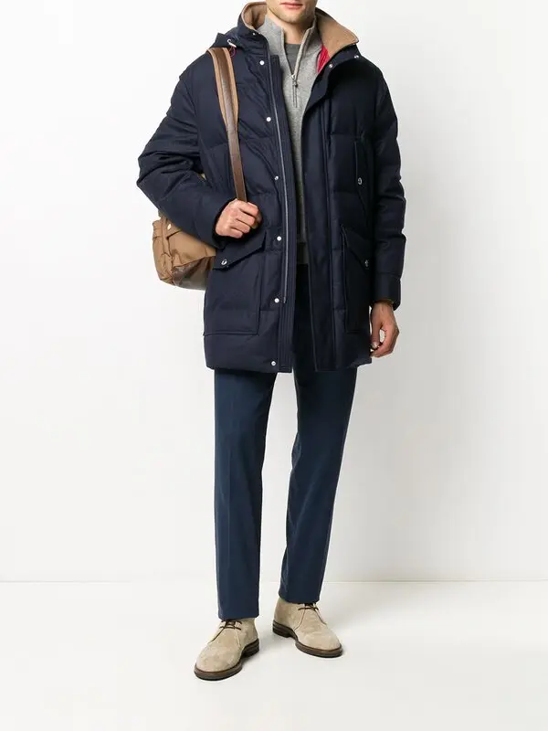 Brunello Cucinelli Zip-up Roll Neck Jumper