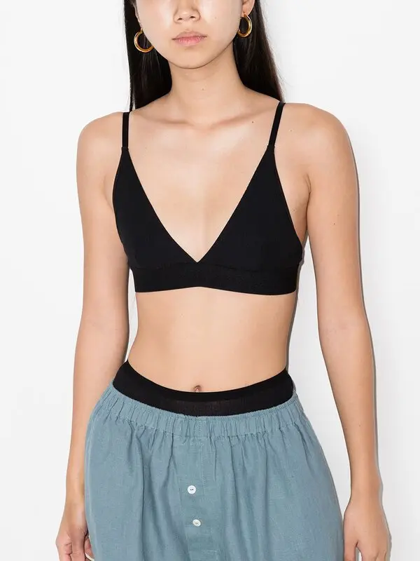 BASERANGE Ribbed Triangle Bra