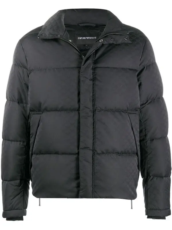 Emporio Armani Jacquard Quilted Puffer Jacket