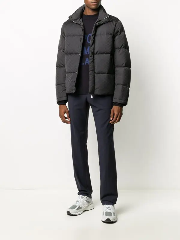 Emporio Armani Jacquard Quilted Puffer Jacket