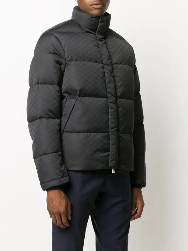 Emporio Armani Jacquard Quilted Puffer Jacket