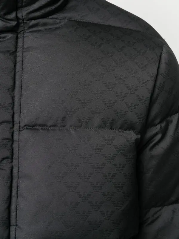 Emporio Armani Jacquard Quilted Puffer Jacket