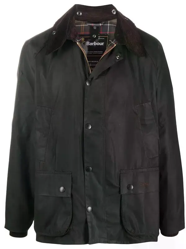 Barbour Bedale Waxed Cotton Jacket - Green