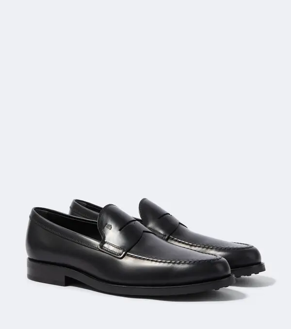 TOD'S Leather Penny Loafers
