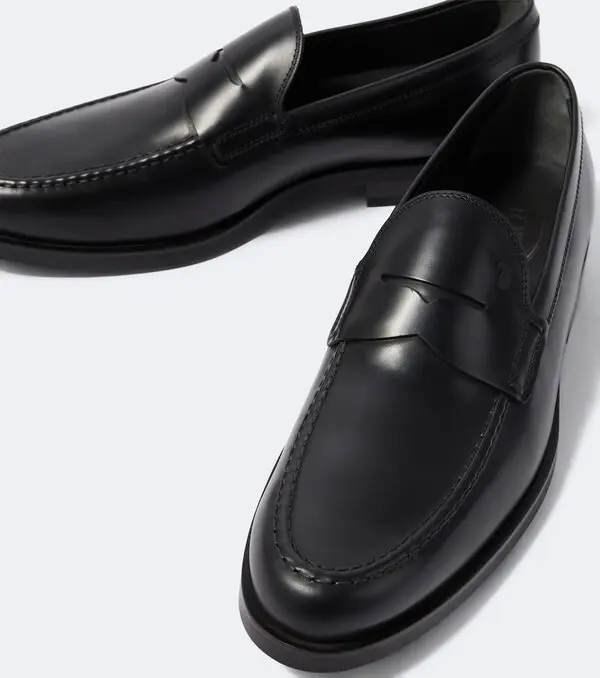 TOD'S Leather Penny Loafers
