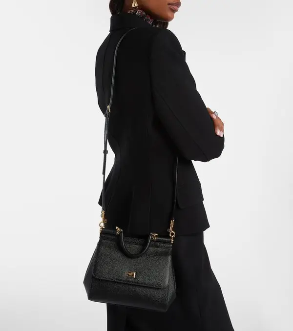 Dolce & Gabbana Sicily Small Shoulder Bag - Black