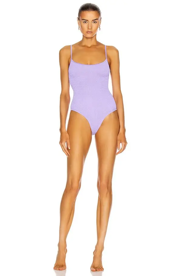 Hunza G Pamela One-piece Swimsuit - Lilac