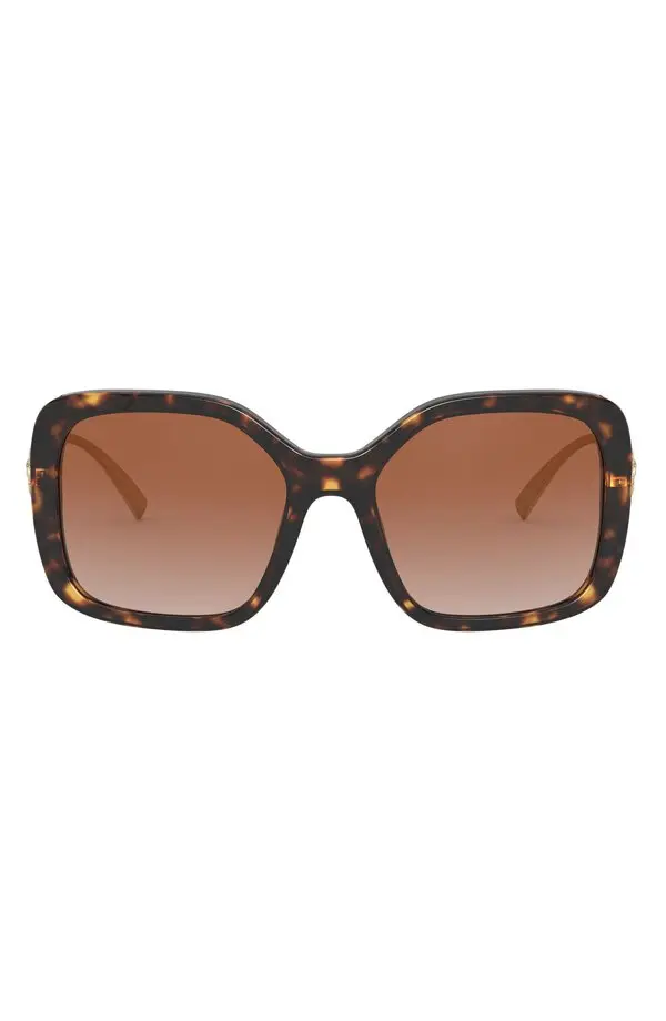 Versace 53mm Polarized Square Sunglasses