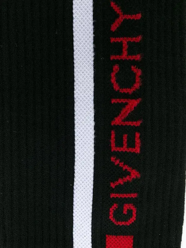 Givenchy Logo Stripe Intarsia Socks