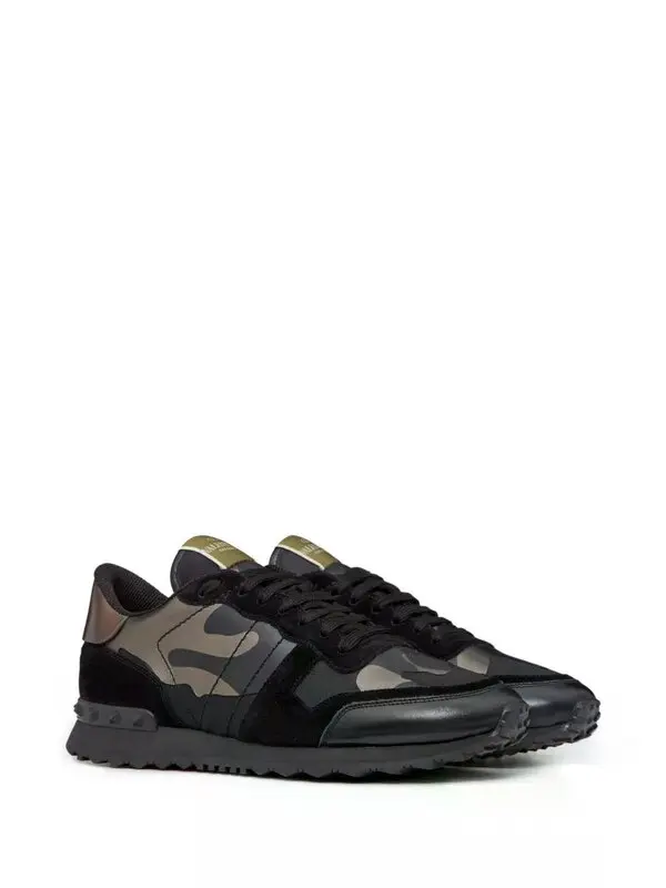 Valentino Garavani Rockrunner Camouflage-print Sneakers