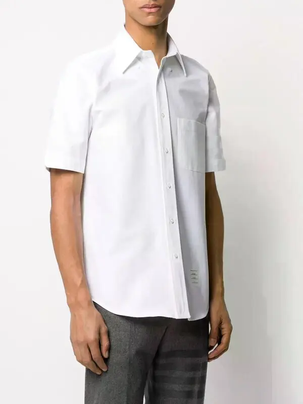 Thom Browne Satin Weave 4-bar Shirt