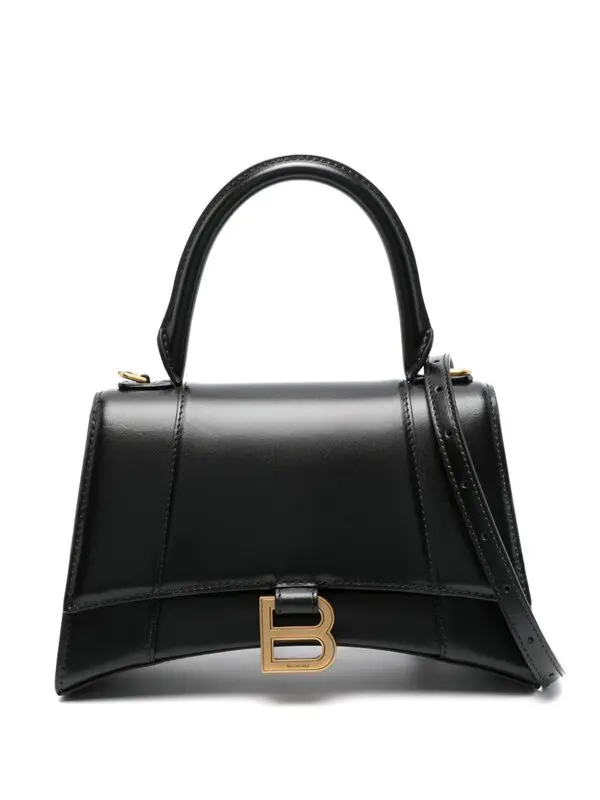 Balenciaga Small Hourglass Top-handle Bag - Black