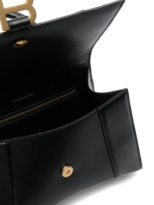 Balenciaga Small Hourglass Top-handle Bag - Black