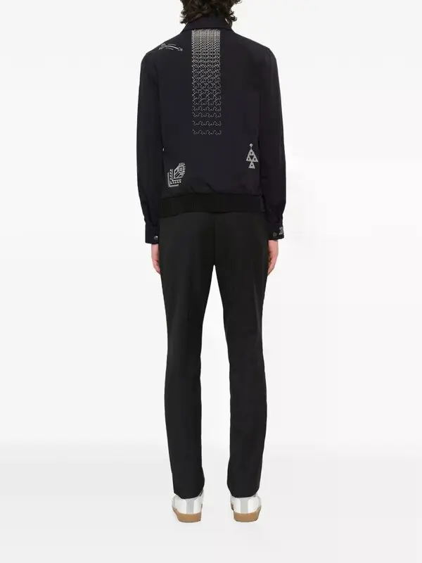 LANVIN Arrow Embroidered Shirt Jacket