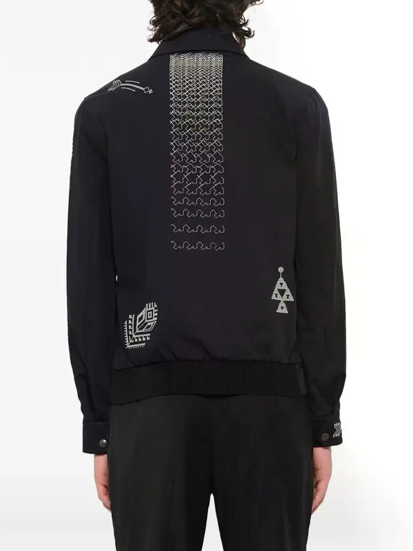 LANVIN Arrow Embroidered Shirt Jacket