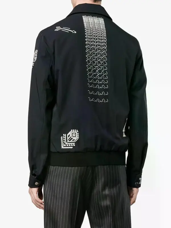 LANVIN Arrow Embroidered Shirt Jacket