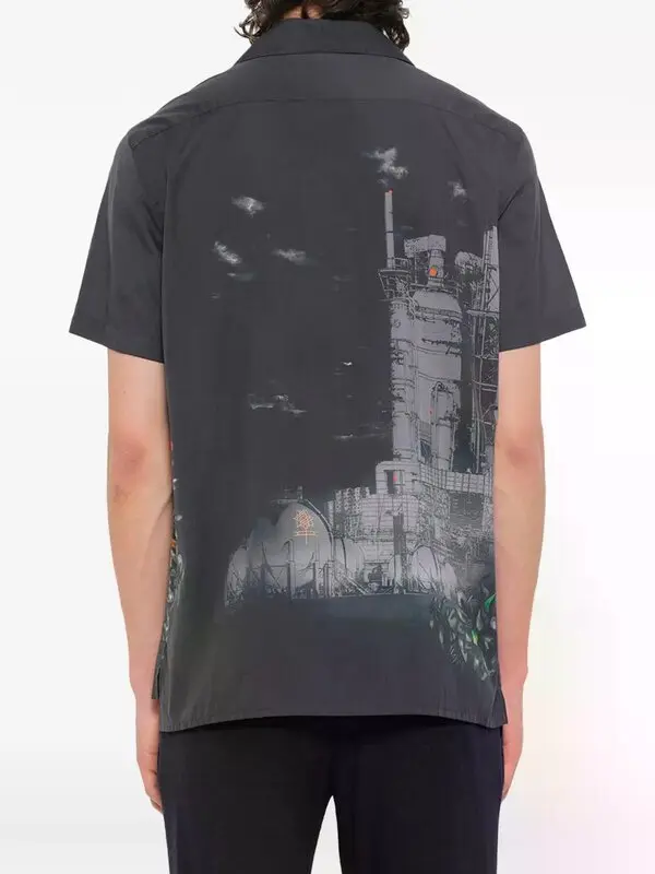 LANVIN Printed Bowling Shirt