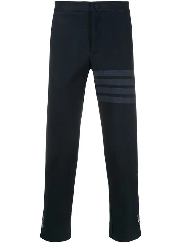 Thom Browne 4-bar Slim-fit Tonal Trousers - Blue