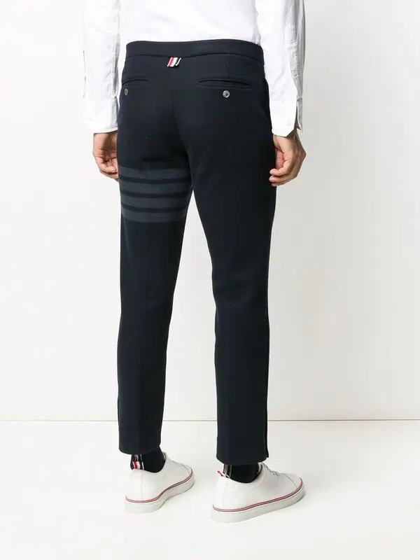 Thom Browne 4-bar Slim-fit Tonal Trousers - Blue