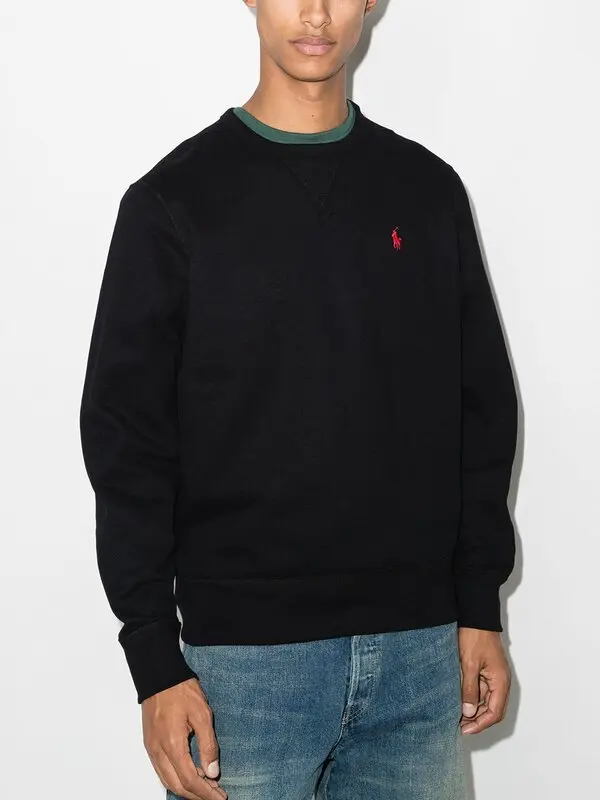 Polo Ralph Lauren Logo-embroidered Sweatshirt - Black