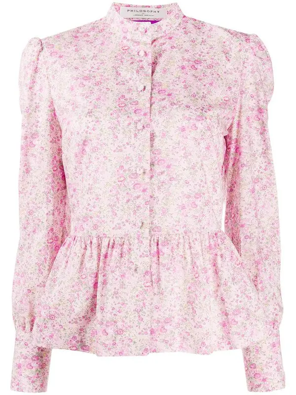 Philosophy Di Lorenzo Serafini Floral Print Shirt - Pink