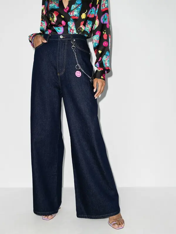Natasha Zinko High-rise Wide-leg Jeans