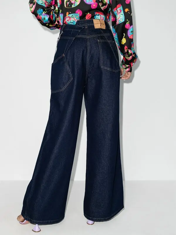Natasha Zinko High-rise Wide-leg Jeans