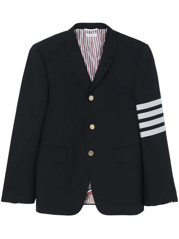 Thom Browne 4-bar Stripe Single-breasted Blazer - Blue