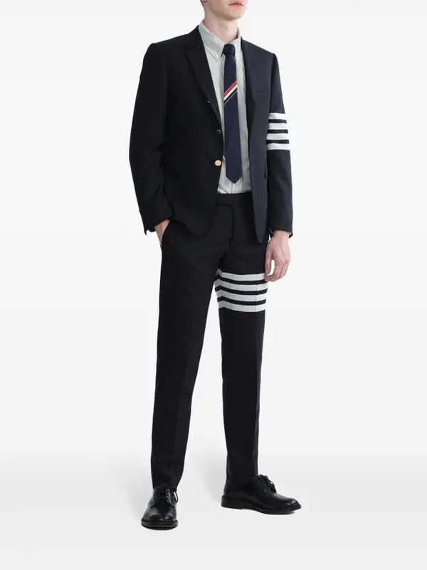 Thom Browne 4-bar Stripe Single-breasted Blazer - Blue