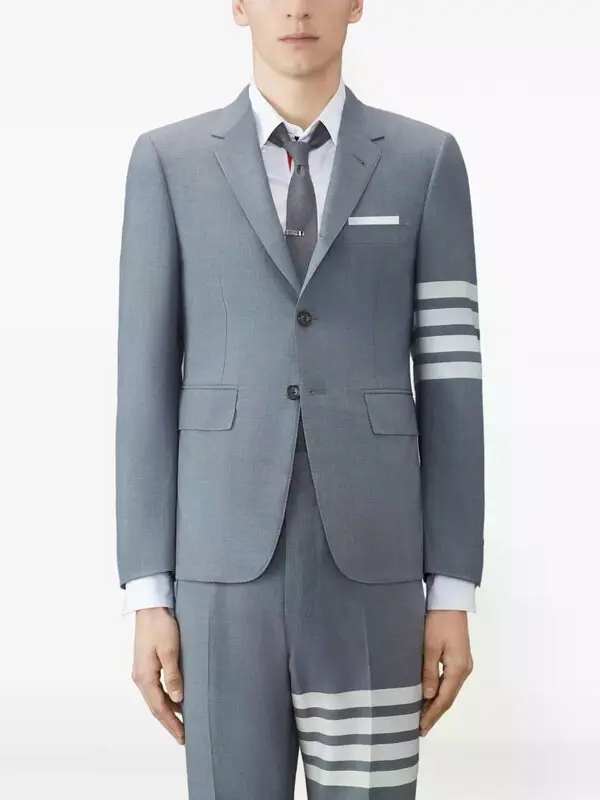 Thom Browne 4-bar Stripe Single-breasted Blazer - Blue