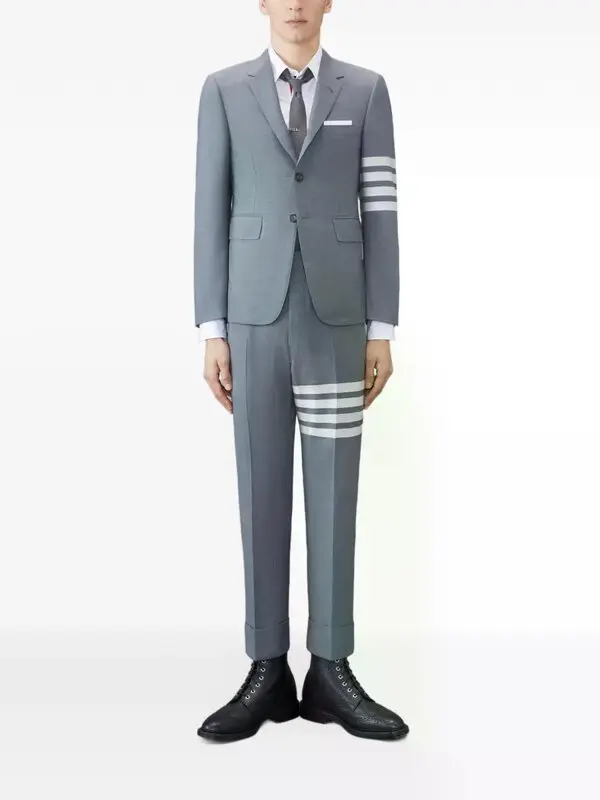 Thom Browne 4-bar Stripe Single-breasted Blazer - Blue