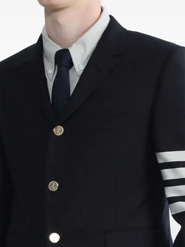 Thom Browne 4-bar Stripe Single-breasted Blazer - Blue