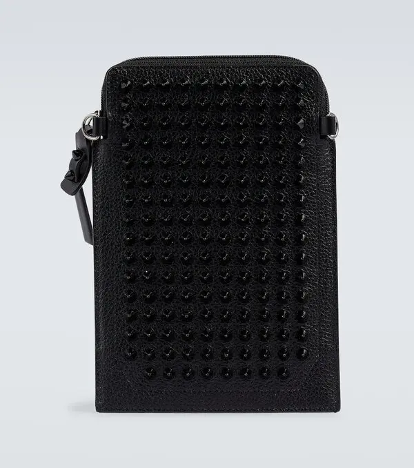CHRISTIAN LOUBOUTIN Loubilab Spike Shoulder Bag - Black