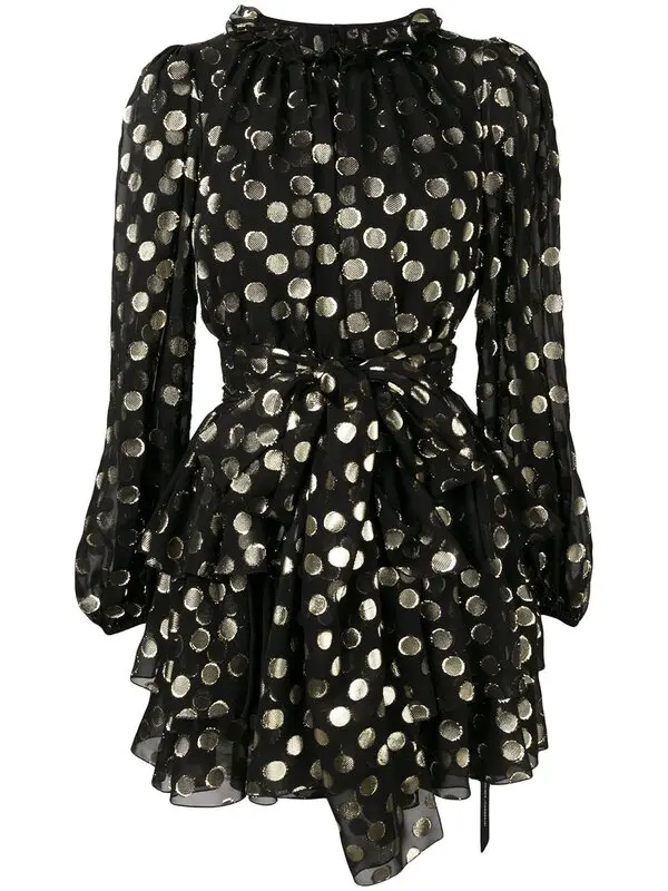 Dolce & Gabbana Polka-dot Tiered Dress