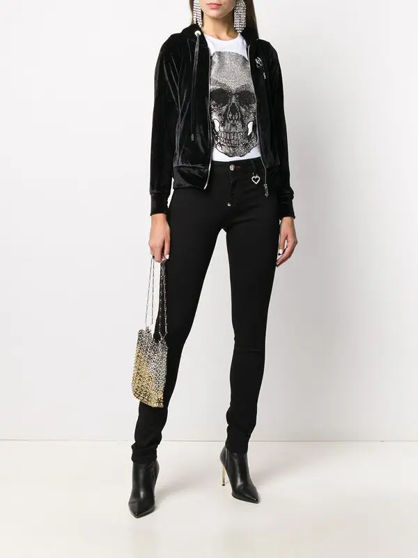 Philipp Plein Tm Mid-rise Skinny Jeans - Black