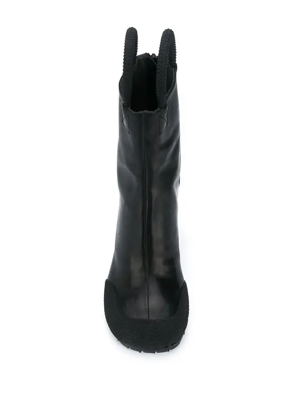 Random Identities Top Handle Ankle Boots