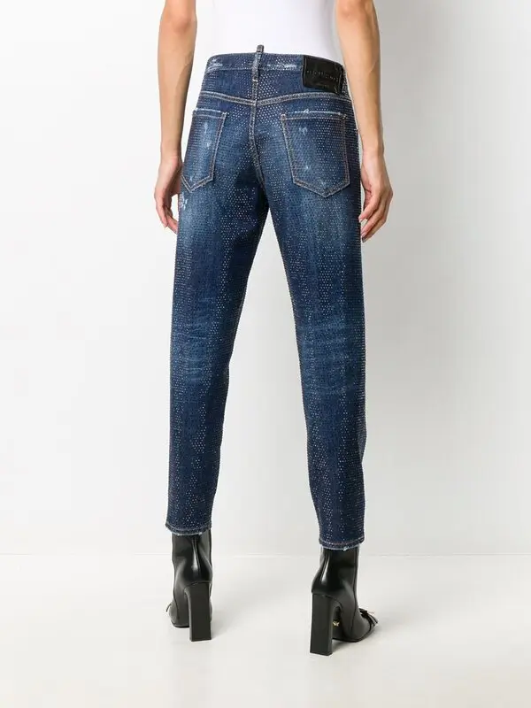 Dsquared2 Studded Cropped Jeans