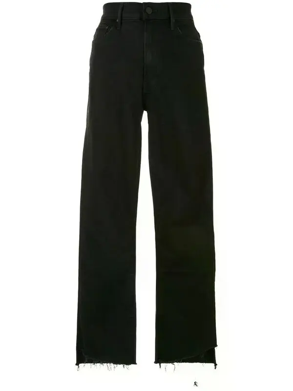 MOTHER Cropped Slim-fit Jeans - Black