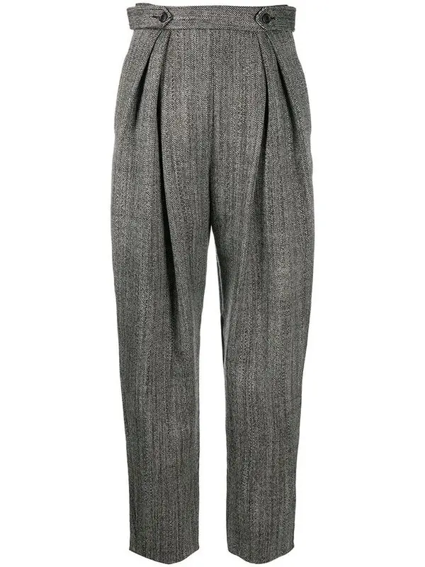 Alberta Ferretti Pleated Tapered Trousers