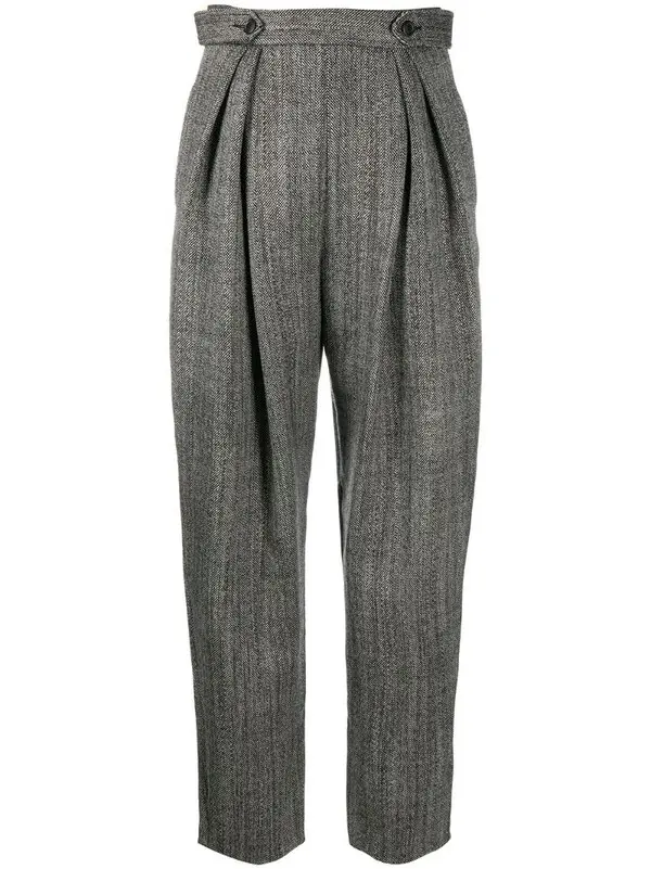 Alberta Ferretti Pleated Tapered Trousers