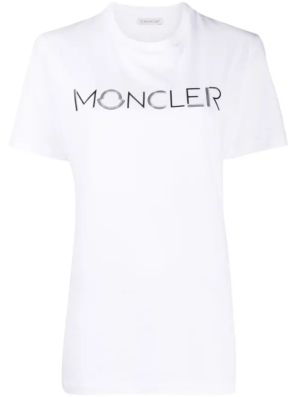 Moncler Logo Appliqué Cotton T-shirt