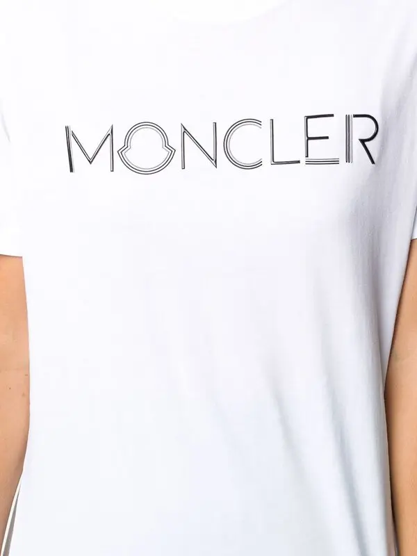 Moncler Logo Appliqué Cotton T-shirt