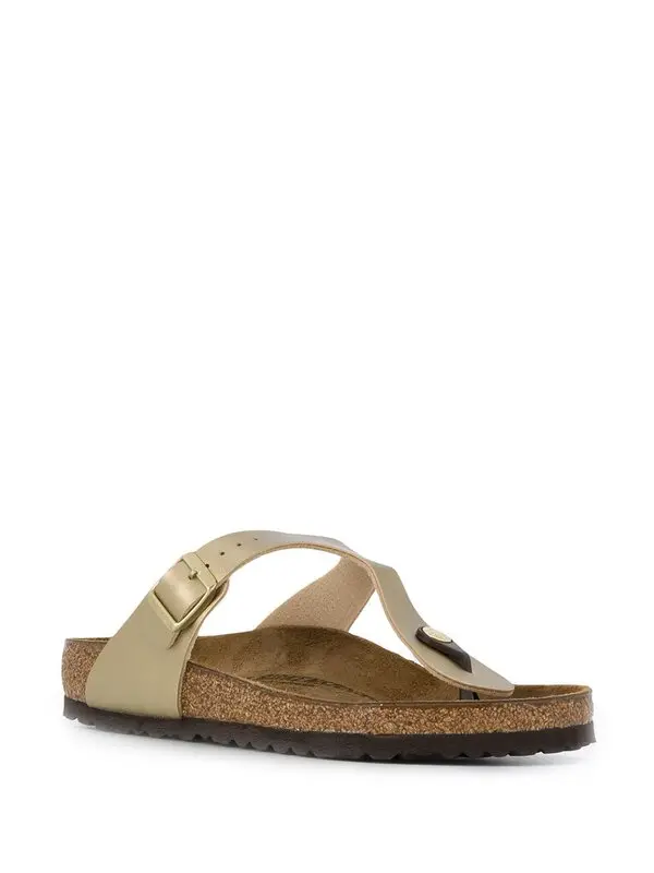 BIRKENSTOCK Metallic Birko-flor Thong Sandals - Brown