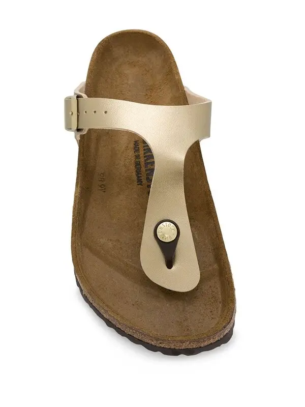 BIRKENSTOCK Metallic Birko-flor Thong Sandals - Brown