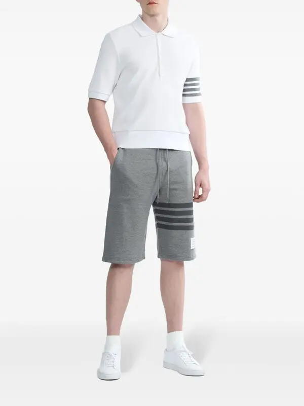 Thom Browne Striped Track Shorts - Grey