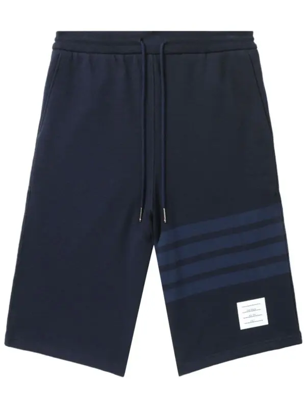 Thom Browne 4-bar Loopback Track Shorts - Blue