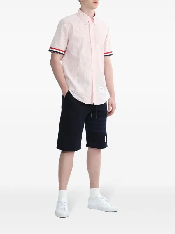 Thom Browne 4-bar Loopback Track Shorts - Blue